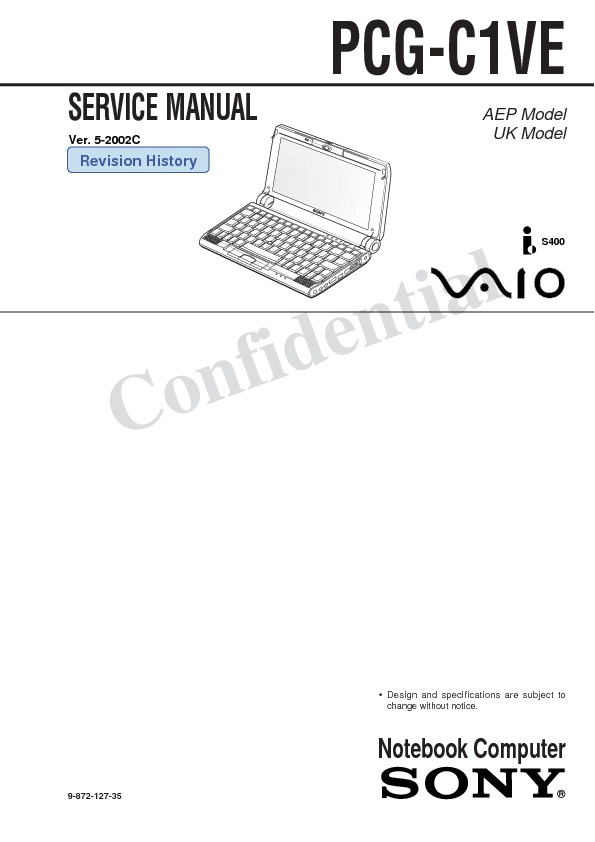 service manual for Sony PCG-C1VE PCG-C1VE schematics,datasheets ...