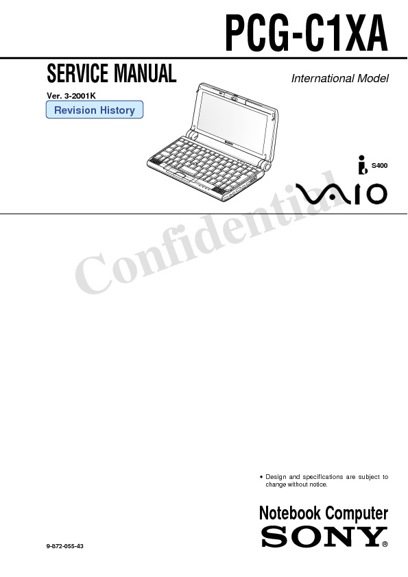 service manual for Sony PCG-C1XA PCG-C1XA schematics,datasheets ...
